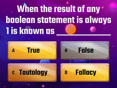 BOOLEAN ALGEBRA Quiz