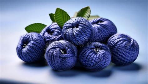 Example Of Blueberry Knitting Stitches Stock Illustration Illustration Of Purple Beautiful