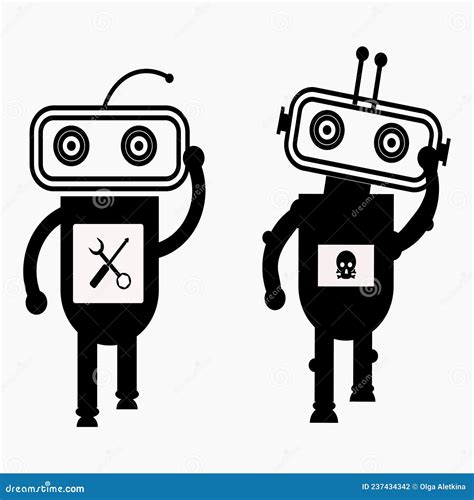 Bot Icon Robot Logotype Flat Graphic Simple Flat Symbol Perfect