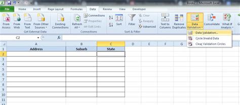 Creating Dropdowns In Excel 2010 Using Data Validation And Named Ranges Dereks Den