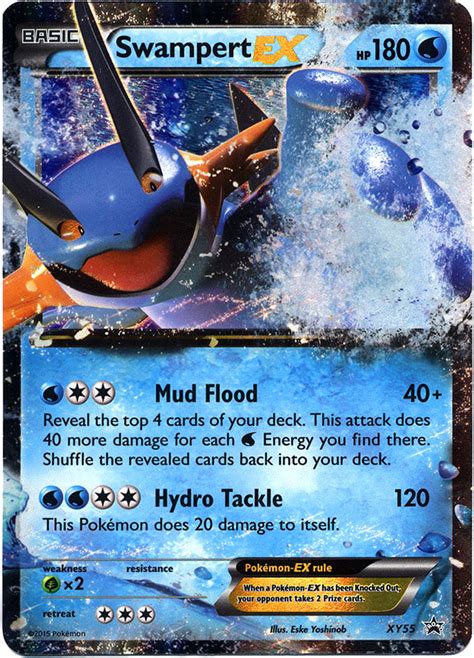 Pokemon X Y Promo Single Card Ultra Rare Holo Swampert Ex Xy55 Toywiz
