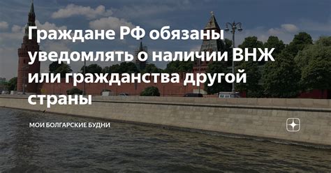 Граждане РФ обязаны уведомлять о наличии ВНЖ или гражданства другой