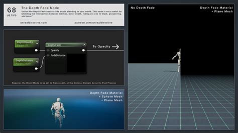 ue tip the depth fade node