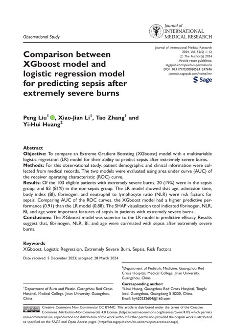 Pdf Comparison Between Xgboost Model And Logistic Regression Model
