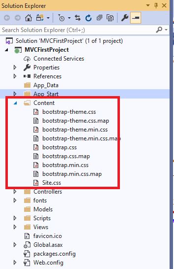 creating your first asp mvc 5 project and understanding its folder