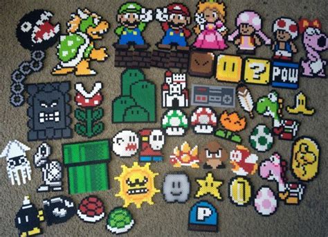 Mario Perler Project By Rofl Perler Beads Perler Crafts Perler