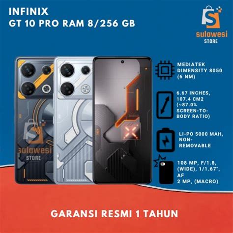 Jual Infinix GT Pro G Ram GB GB Garansi Resmi Infinix Tahun Shopee Indonesia