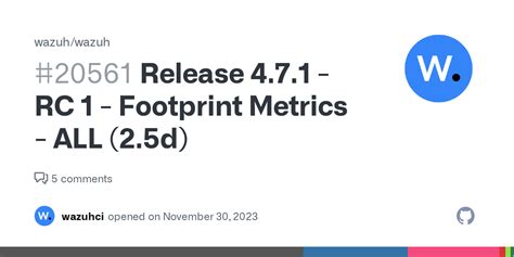 Release 471 Rc 1 Footprint Metrics All 25d · Issue 20561