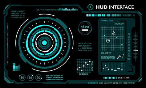 Premium Vector Futuristic Panel Hud Interface Vector Illustration