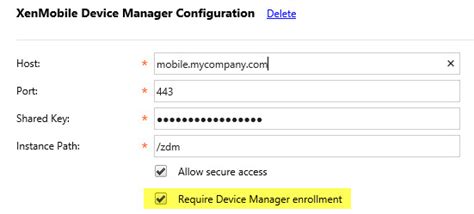 Xenmobile Require Device Manager Enrollment Rink