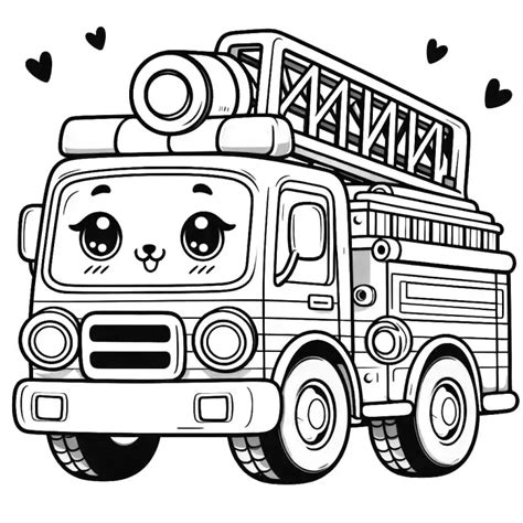 꿈의 직업을 향한 첫걸음 소방차 색칠공부로 아이들의 꿈을 이루자 키즈위키