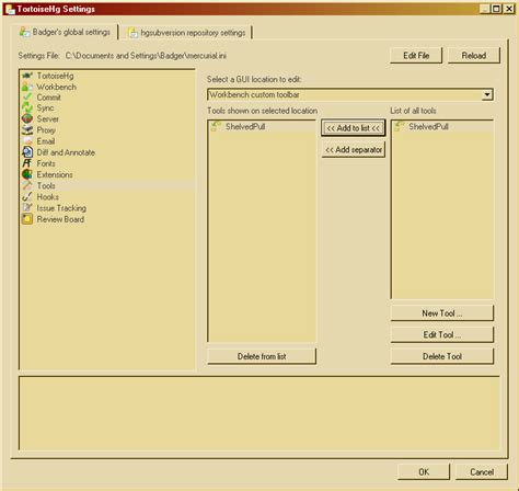 mercurial tortoisehg shelve update unshelve shortcut stack overflow