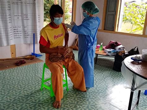 မိုင်းငေါ့မြို့တွင် အသက် ၁၈ နှစ် အထက်ပြည်သူ ၉၀ ဦး အား ပထမအကြိမ် ပဉ္စမ