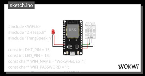 Esp32 Dht22 Thingspeak Copy Wokwi Esp32 Stm32 Arduino Simulator
