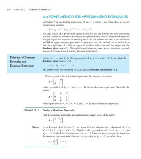 103 Power Method For Approximating Eigenvalues
