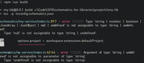 Solve The Compilation Errors Encountered When Npm Run Build Is Executed By The Library