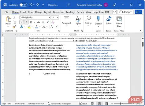 How To Create Columns In Microsoft Word