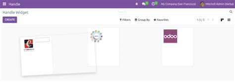 how to create and manage handle widget for kanban view in odoo 16