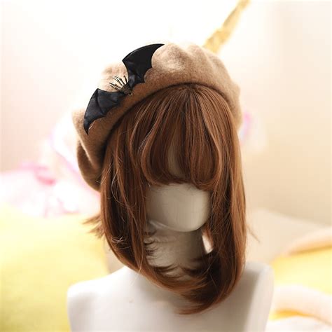 Qiu Dong Diablo Stijl Baret Gothic Lolita Bat Wing Grandado