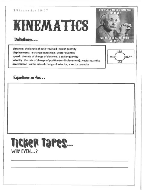 Kinematics Notes Pdf