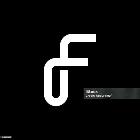 겹치는 선 로고 디자인의 현대 문자 F 개념에 대한 스톡 벡터 아트 및 기타 이미지 개념 광고 기업 비즈니스 Istock