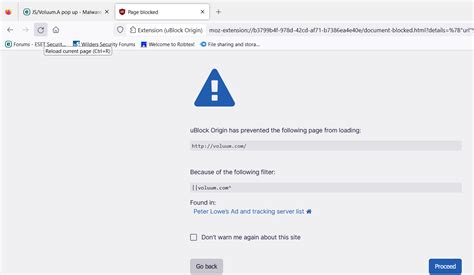 Js Voluum A Pop Up Malware Finding And Cleaning Eset Security Forum