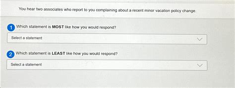 Solved You Hear Two Associates Who Report To You Complaining