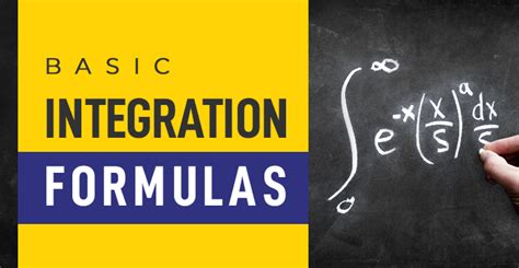 Integration Formulas List Of Integral Formulas Integration Formula Pdf
