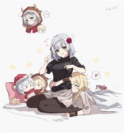 Lumine And Noelle Genshin Impact Drawn By Yajuu Danbooru