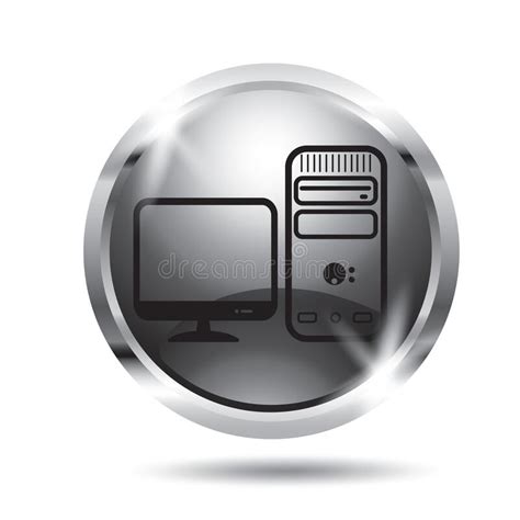 desktop computer and computer server vector illustration decorative