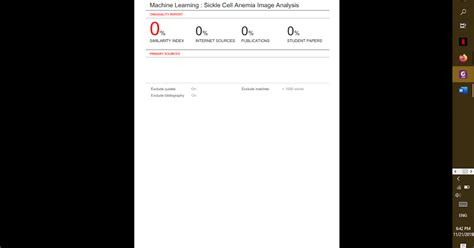Machine Learning Sickle Cell Disease Image Analysis Week 17 Fyp 2 Plagiarism Checking