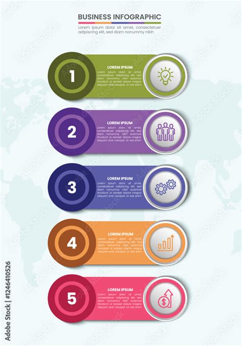 5 List Of Steps Layout Diagram With Number Of Sequence Circular