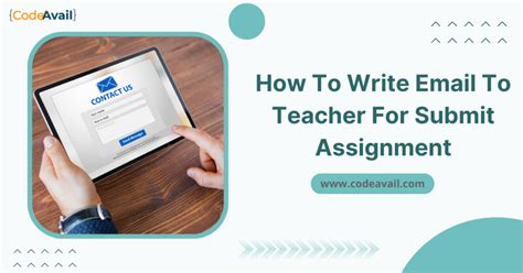 learn how to write email to teacher for submit assignment
