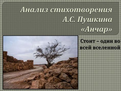 Анализ стихотворения А С Пушкина «Анчар презентация онлайн