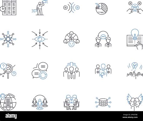 Partnership Relation Outline Icons Collection Alliance Cooperation Accord Connection