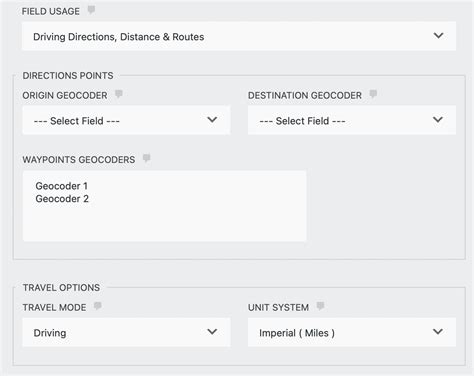 Directions Field Geolocation For Ninja Forms