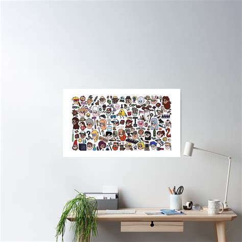 Gravity Falls Doodle Poster Gravity Falls Store