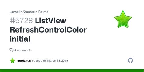 Listview Refreshcontrolcolor Initial · Issue 5728 · Xamarinxamarin