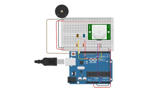 Circuit Design Sistema De Alarma Tinkercad