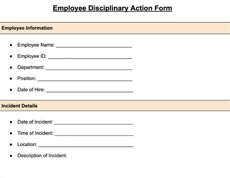 Employee Disciplinary Action