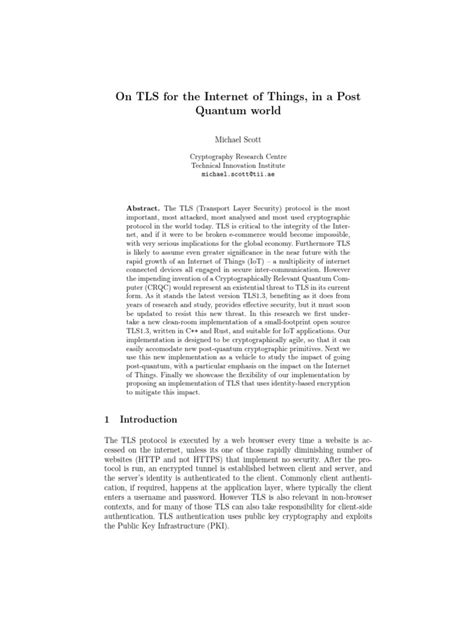 Recent Pdf Public Key Certificate Transport Layer Security