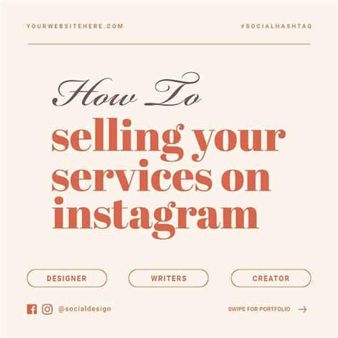 Premium Psd Selling Services Instagram Post Design Template