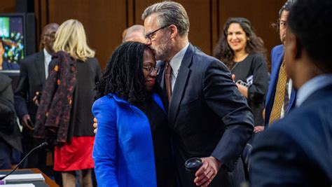 Ketanji Brown Jacksons Husband Patrick Kisses Her Head Hollywood Life