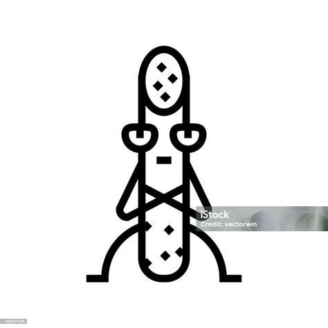 살라미 고기 캐릭터 라인 아이콘 벡터 일러스트 레이 션 고기에 대한 스톡 벡터 아트 및 기타 이미지 고기 귀여운 돼지고기