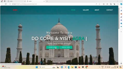 Building A Tourist Website Using Html5 And Css Annamma Chacko Posted
