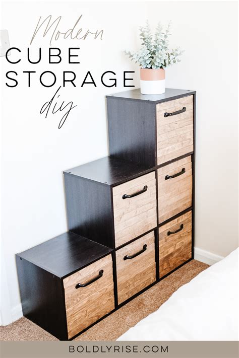 DIY Cube Storage Makeover Tutorial Boldly Rise
