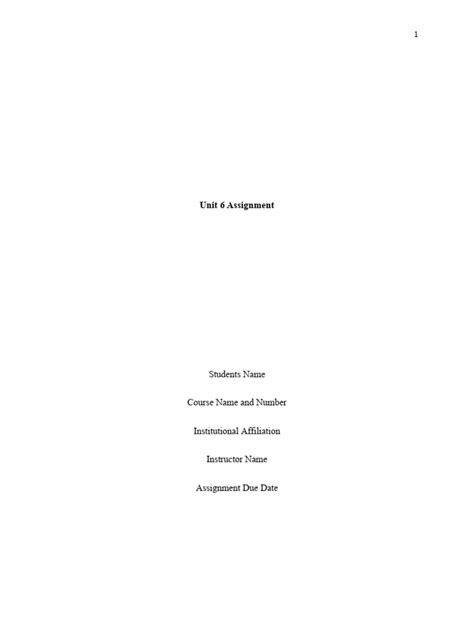 Unit 6 Assignment Final Pdf