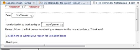 Lotus Notes Running Mail Doc Server Link Not Working Properly