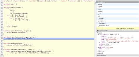 uncaught error notfounderror dom exception 8 in {{ each}} · issue