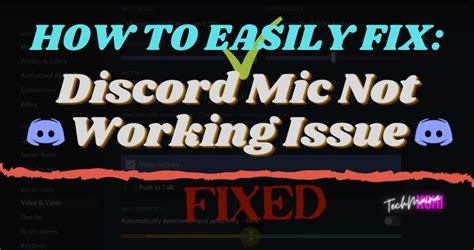 How To Fix Discord Mic Not Working Issue [2025] Techmaina